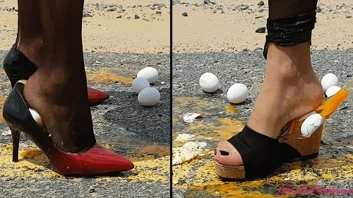 Anastasija 39 - Crushing many Eggs: GirlsLoveCrushing.com
