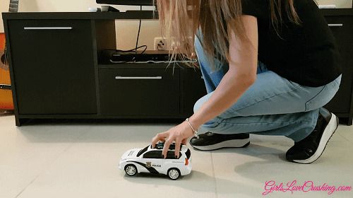 Anastasija 33 - Car Crush Challenge I: GirlsLoveCrushing.com