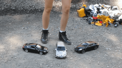 GirlsClub 2 - Toy Car Crush X-Treme: GirlsLoveCrushing.com