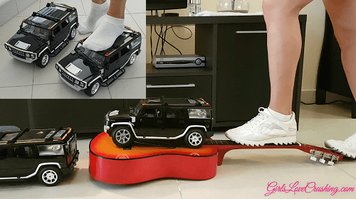 Anastasija 9 - Crushing Guitar and 2 Hummers: GirlsLoveCrushing.com